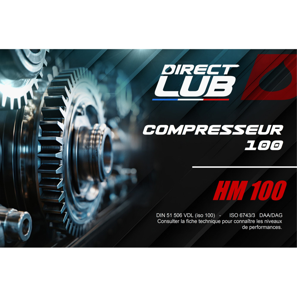 HUILE POUR COMPRESSEUR – Huile VG 100 – Direct Lub